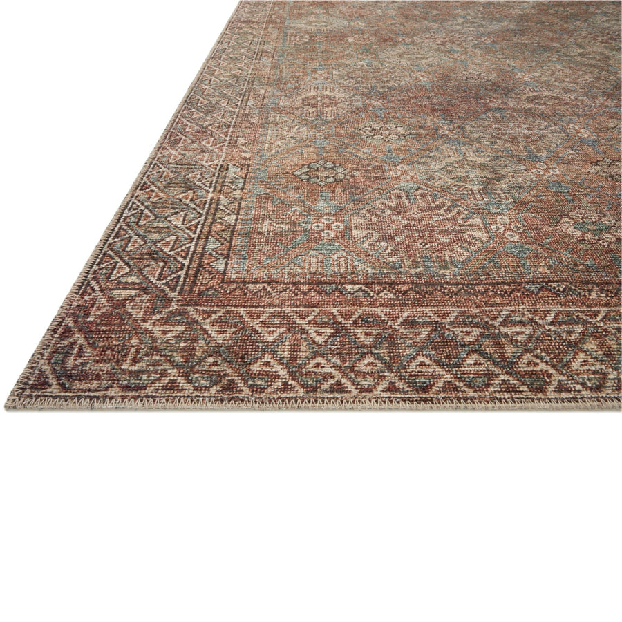 Billie Rug - Aqua/Rust – Meadow Blu