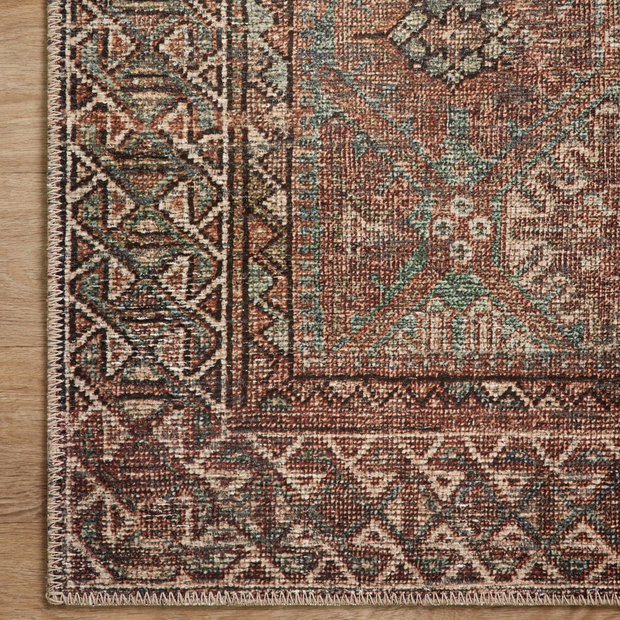Billie Rug - Aqua/Rust – Meadow Blu