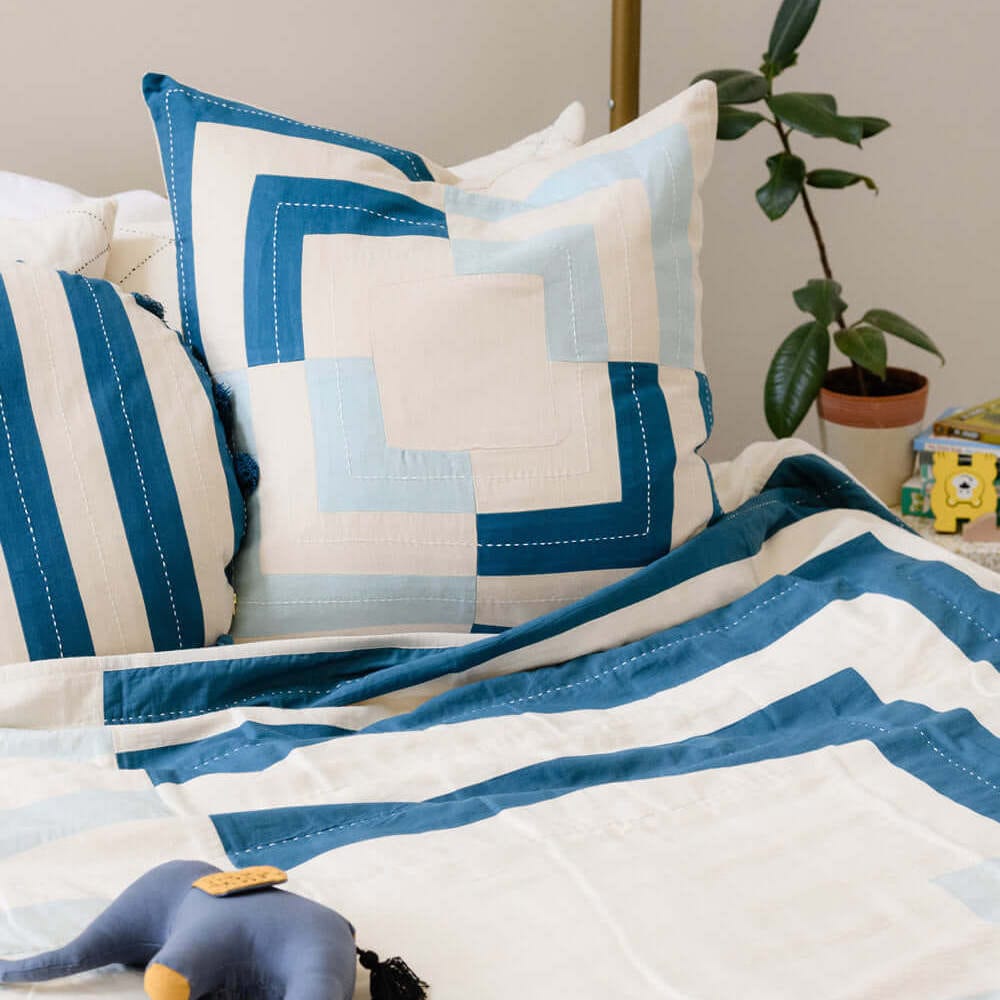 Anchal Fracture Throw Pillow – Meadow Blu