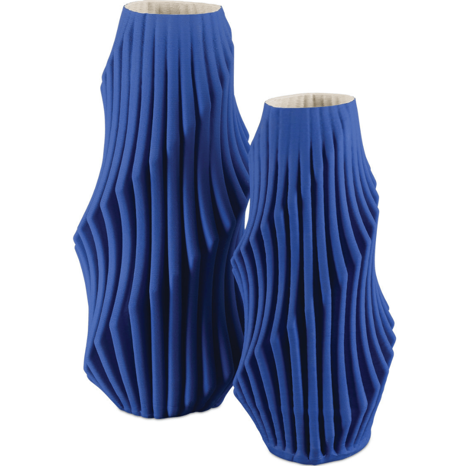 Blue Pleat Vase – Meadow Blu