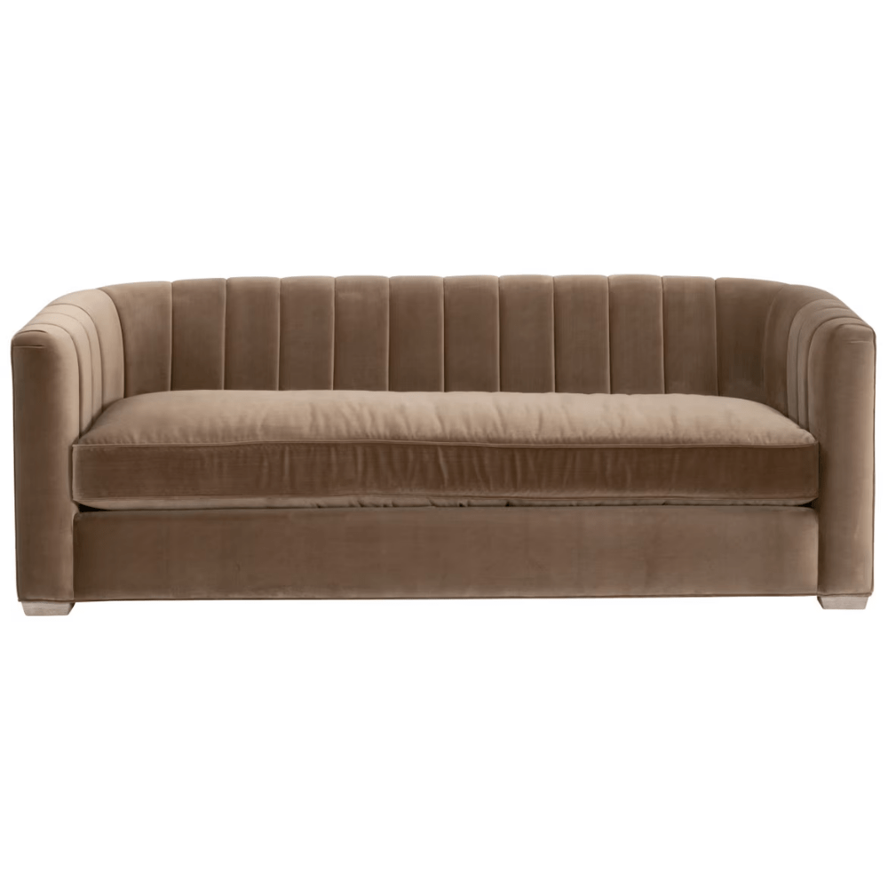 Bronx 87" Channel Back Sofa – Meadow Blu