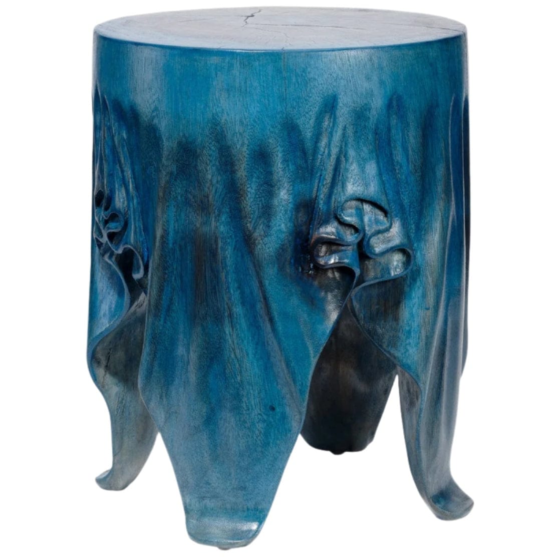 Burke Stool/Side Table – Meadow Blu