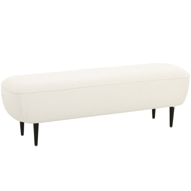 Ariana Cream Boucle Bench – Meadow Blu