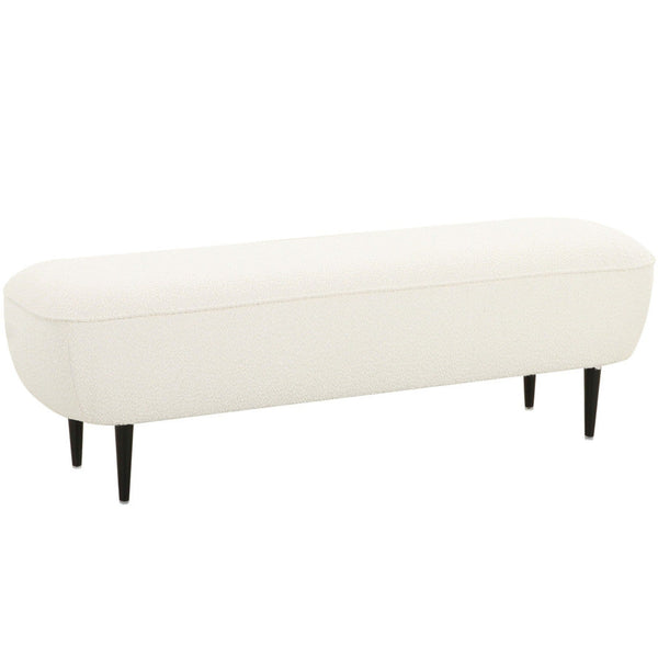 Candelabra Home Denise Cream Boucle Bench – Meadow Blu