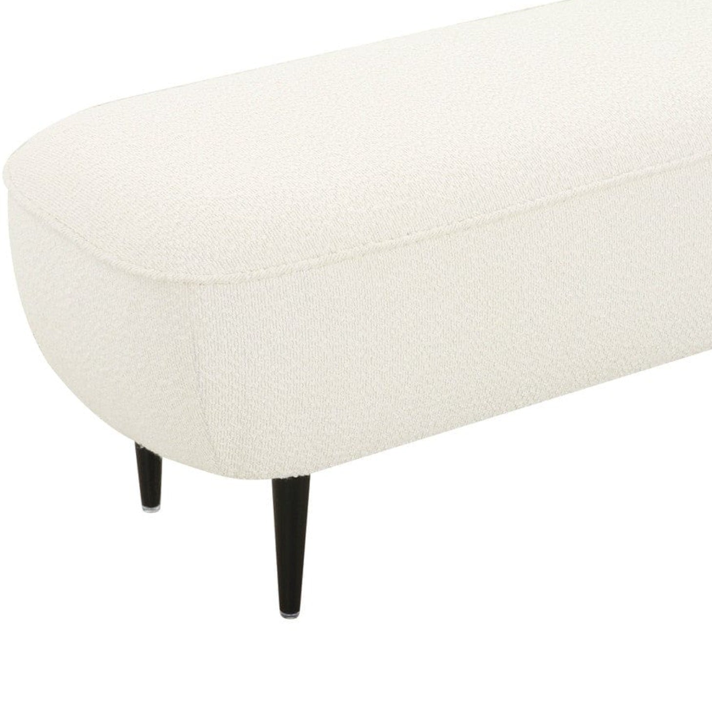 Candelabra Home Denise Cream Boucle Bench – Meadow Blu