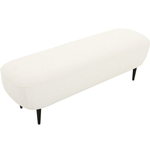 Candelabra Home Denise Cream Boucle Bench – Meadow Blu