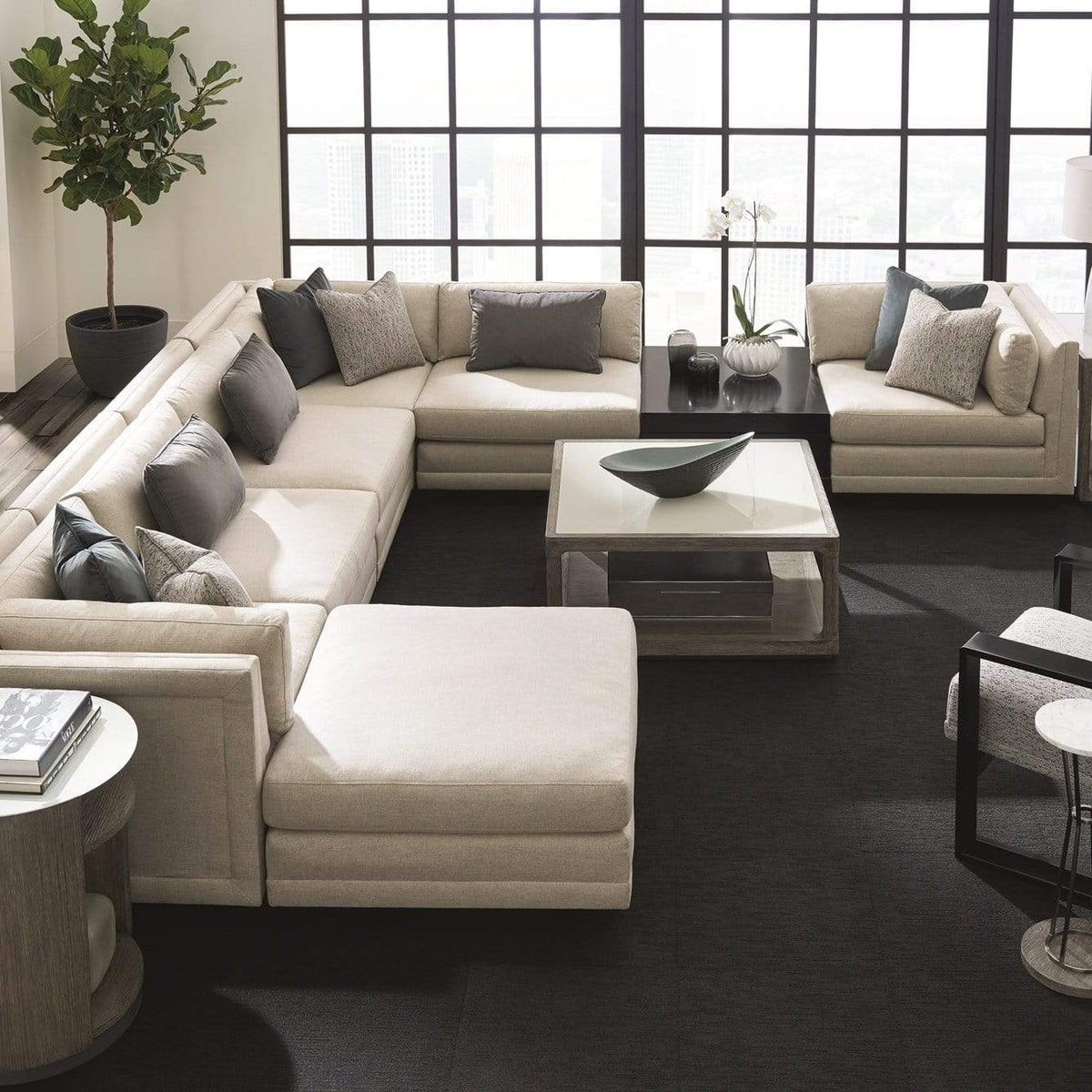 Fusion 6 Piece Sectional – Meadow Blu