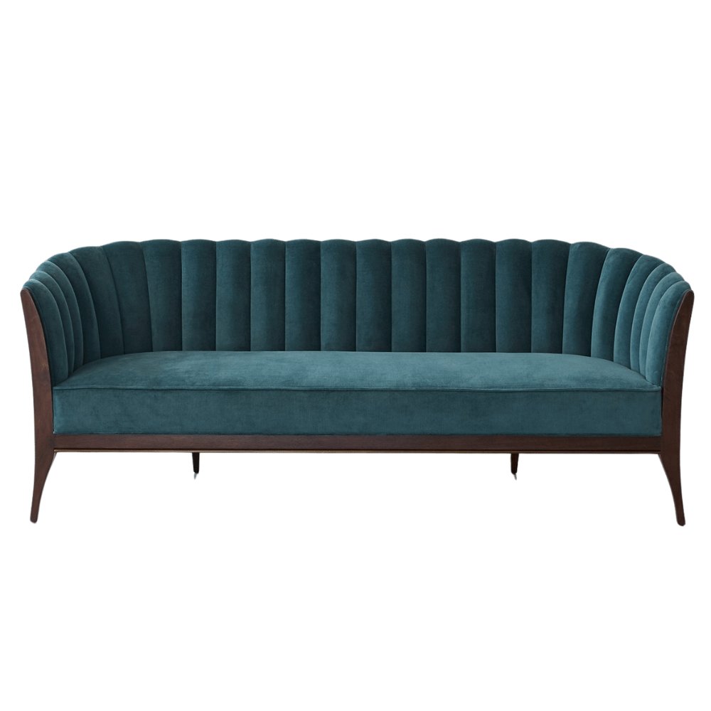 Channel Back Sofa – Meadow Blu
