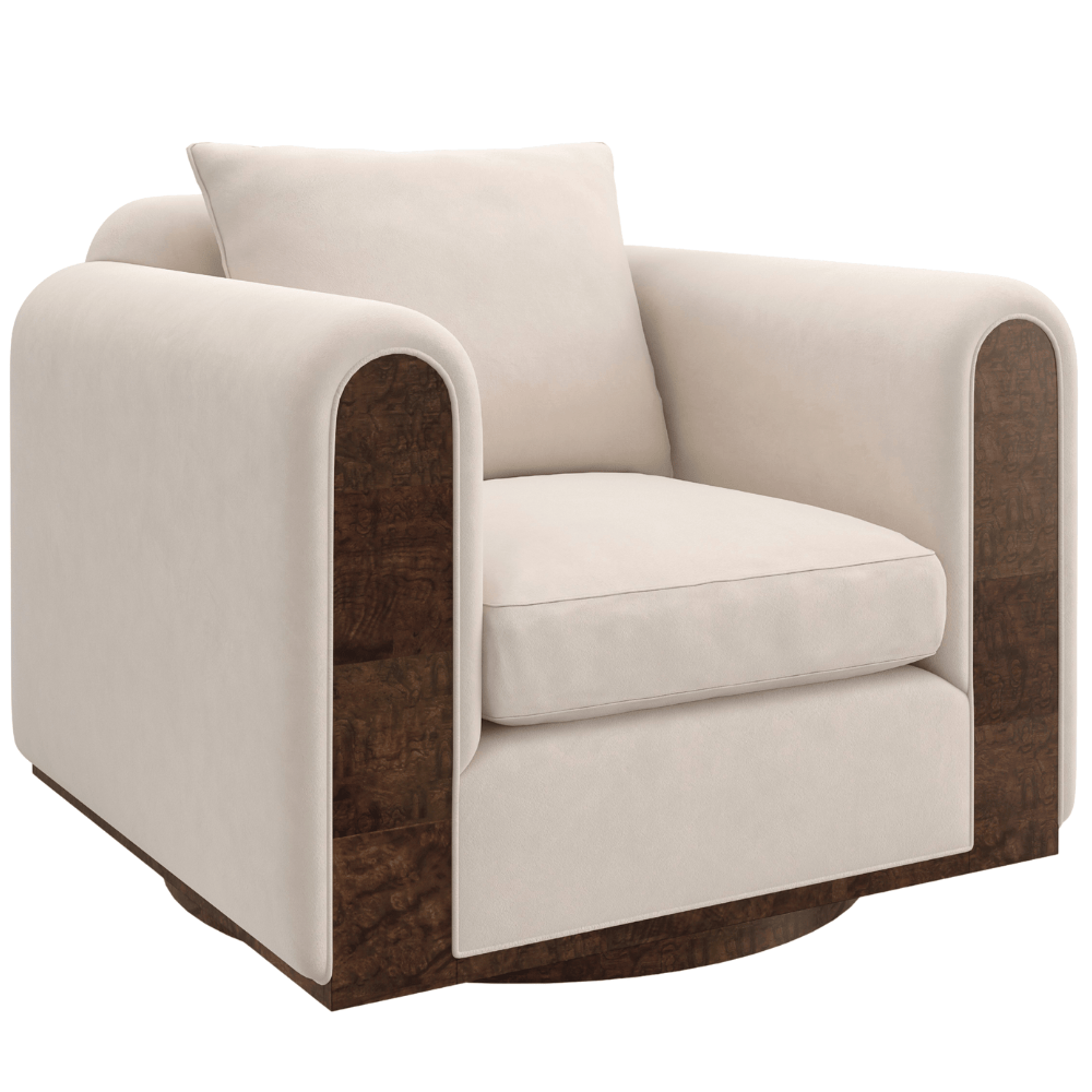 Dimitri Swivel Chair – Meadow Blu