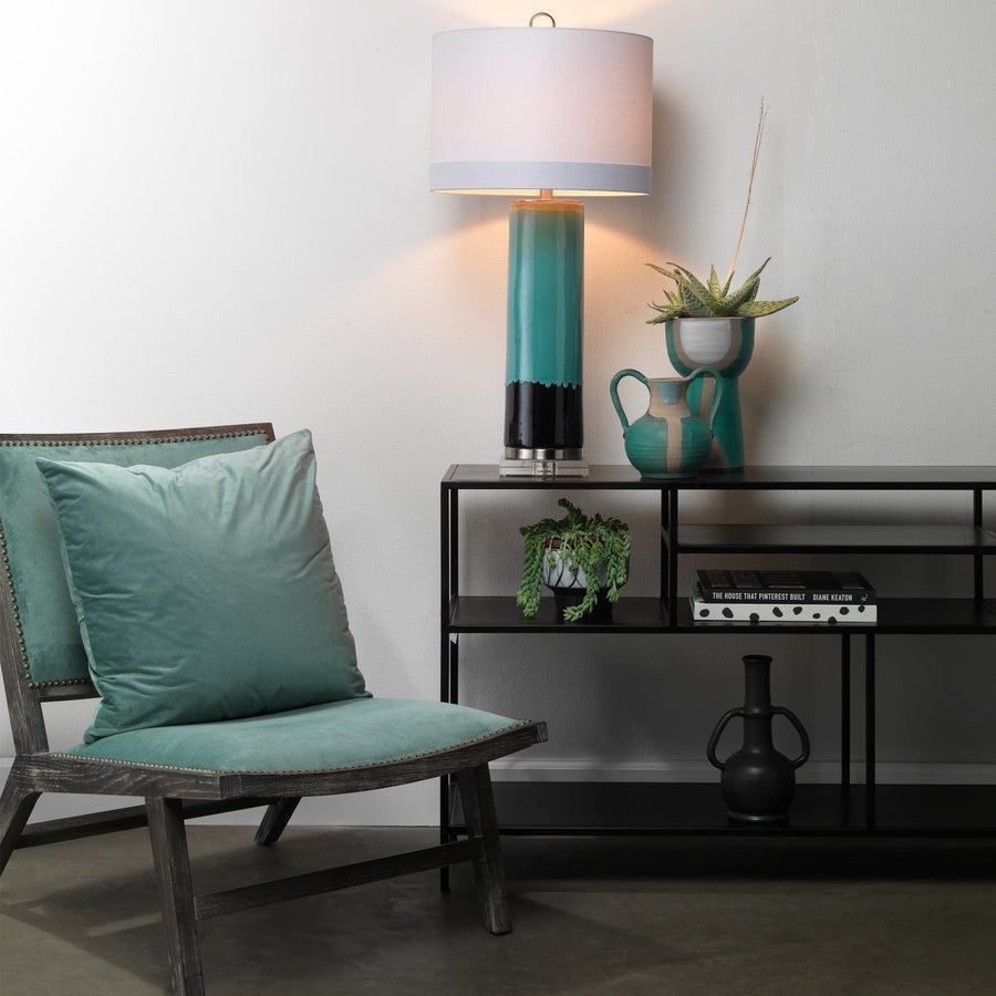 Element Shelved Console Table – Meadow Blu