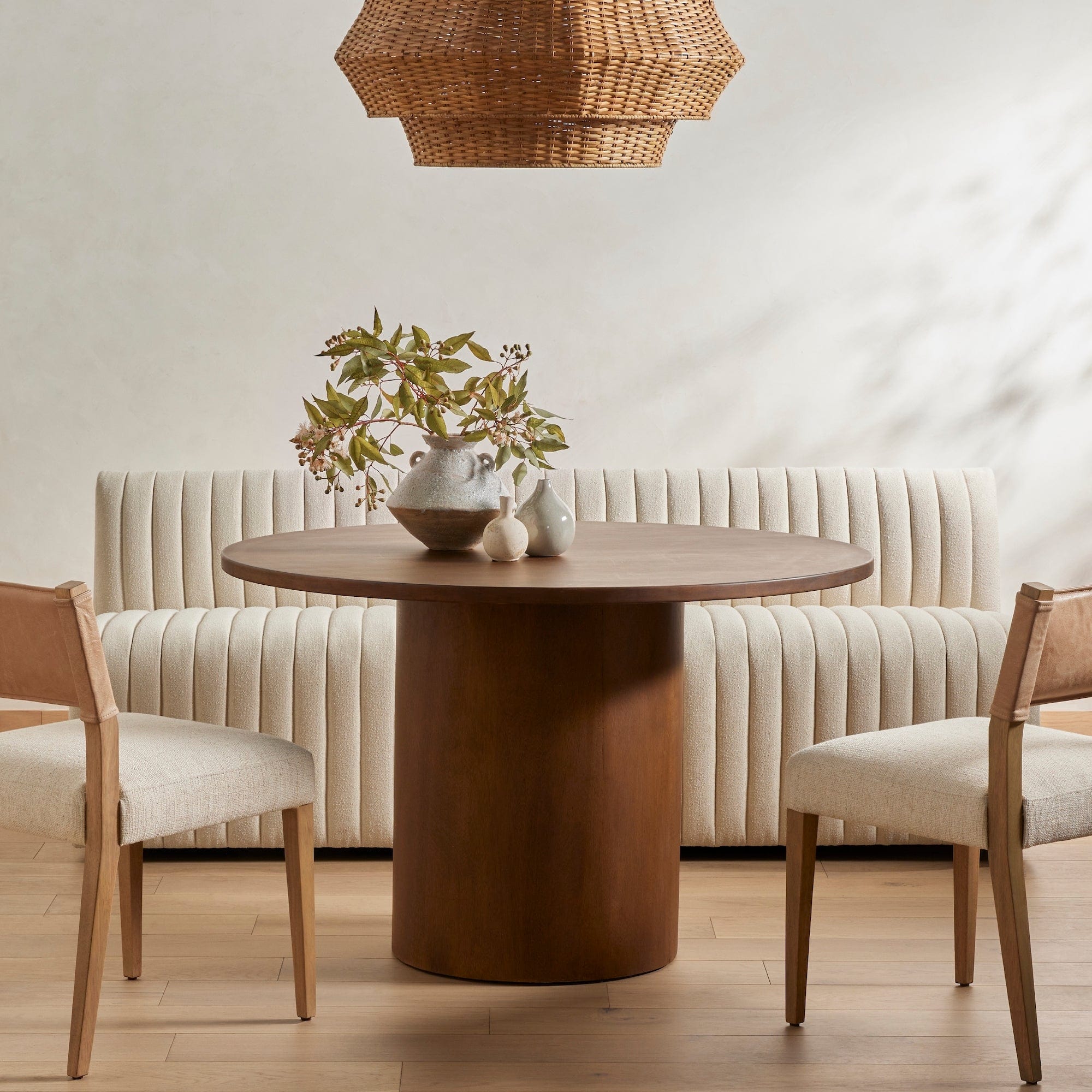 Four Hands Augustine Dining Banquette – Meadow Blu