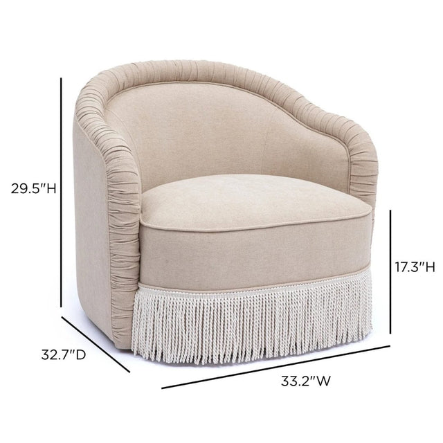 Georgia Tassel Lounge Chair – Meadow Blu