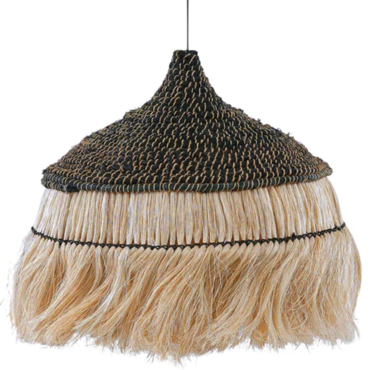 Lara Upcycled Abaca Pendant Lamp – Meadow Blu