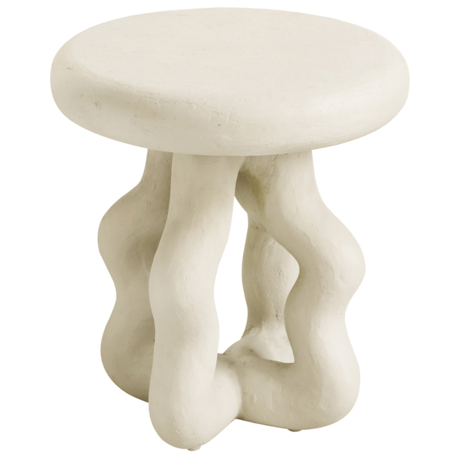 Lyla Cream Textured Side Table – Meadow Blu