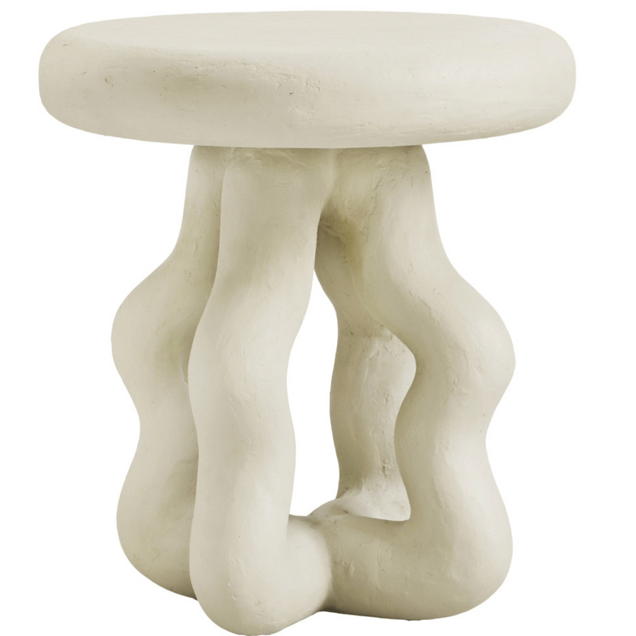 Lyla Cream Textured Side Table – Meadow Blu