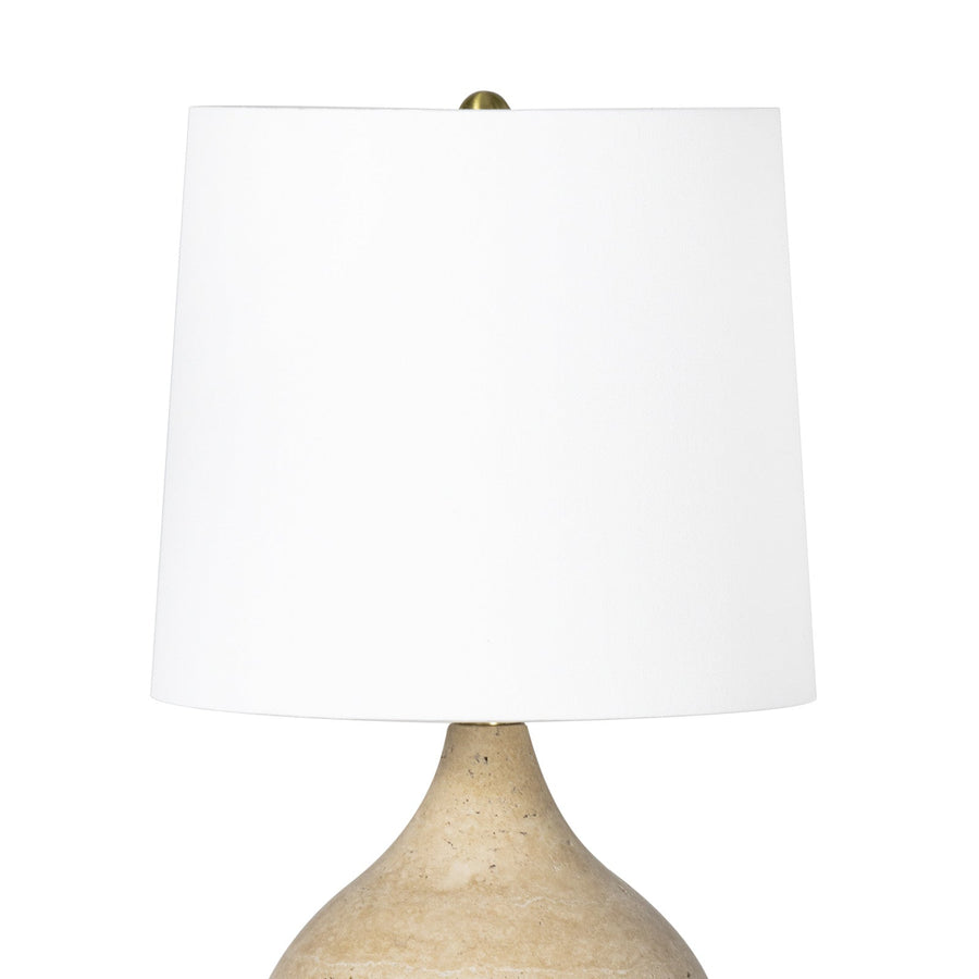 Noa Travertine Mini Lamp – Meadow Blu