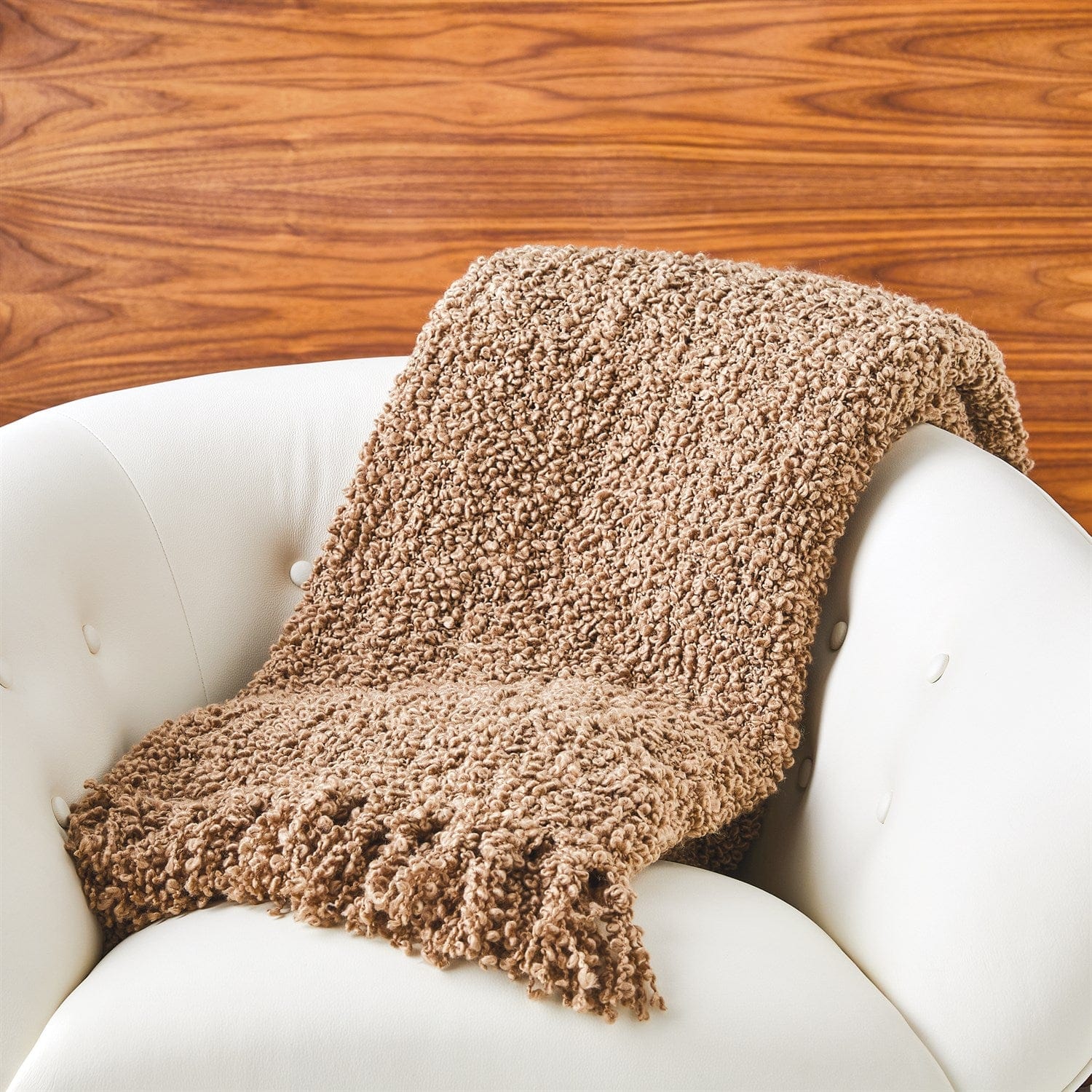 Textured Boucle Throw – Meadow Blu