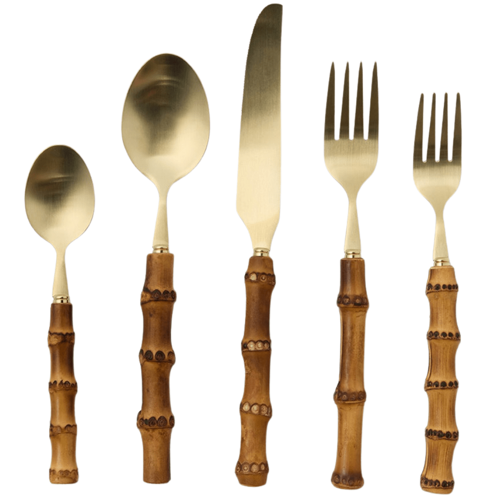 Zoya 5-Piece Flatware Set – Meadow Blu