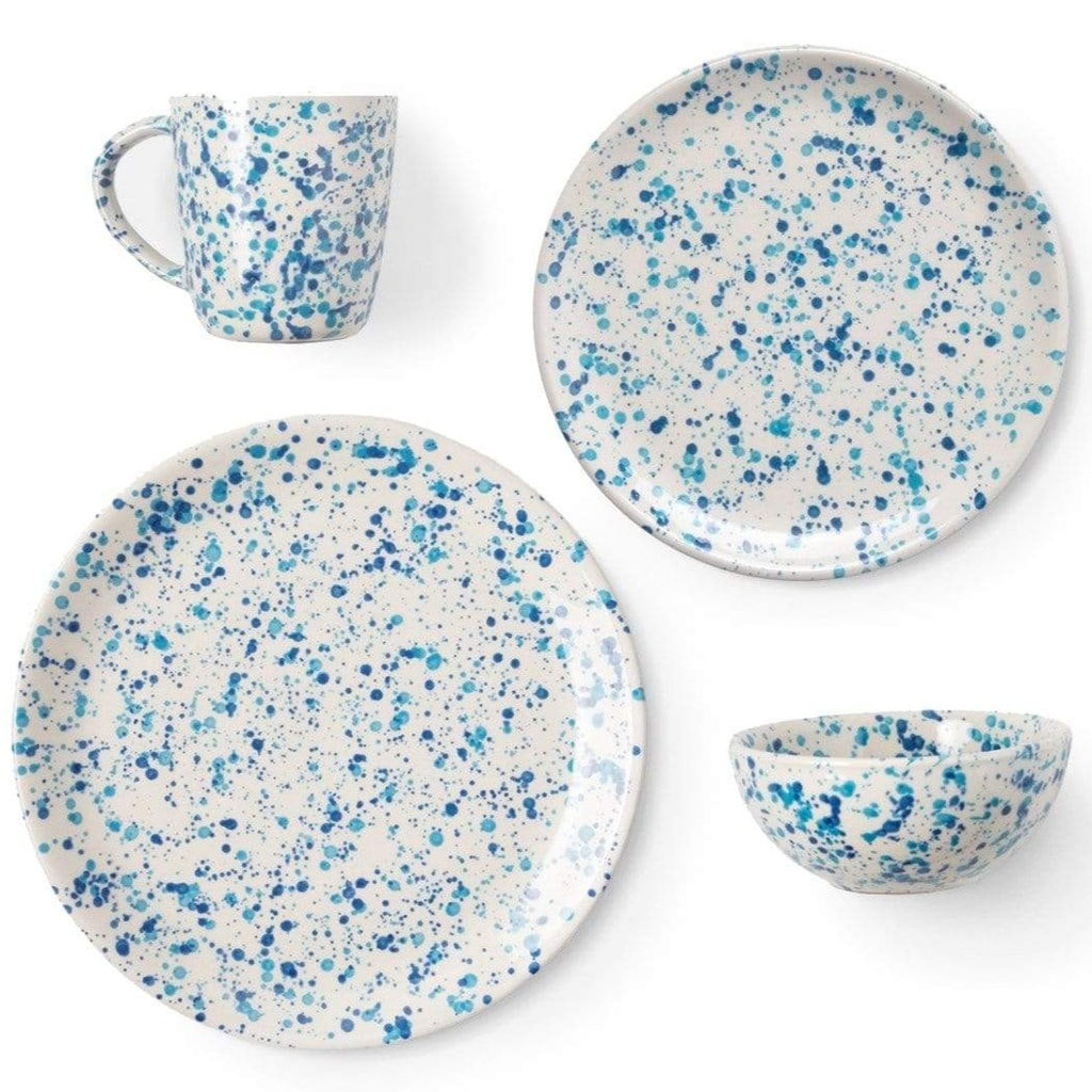 Blue Pheasant Mark D. Sikes Sconset Dinnerware Set - Mixed Blue Sponge ...
