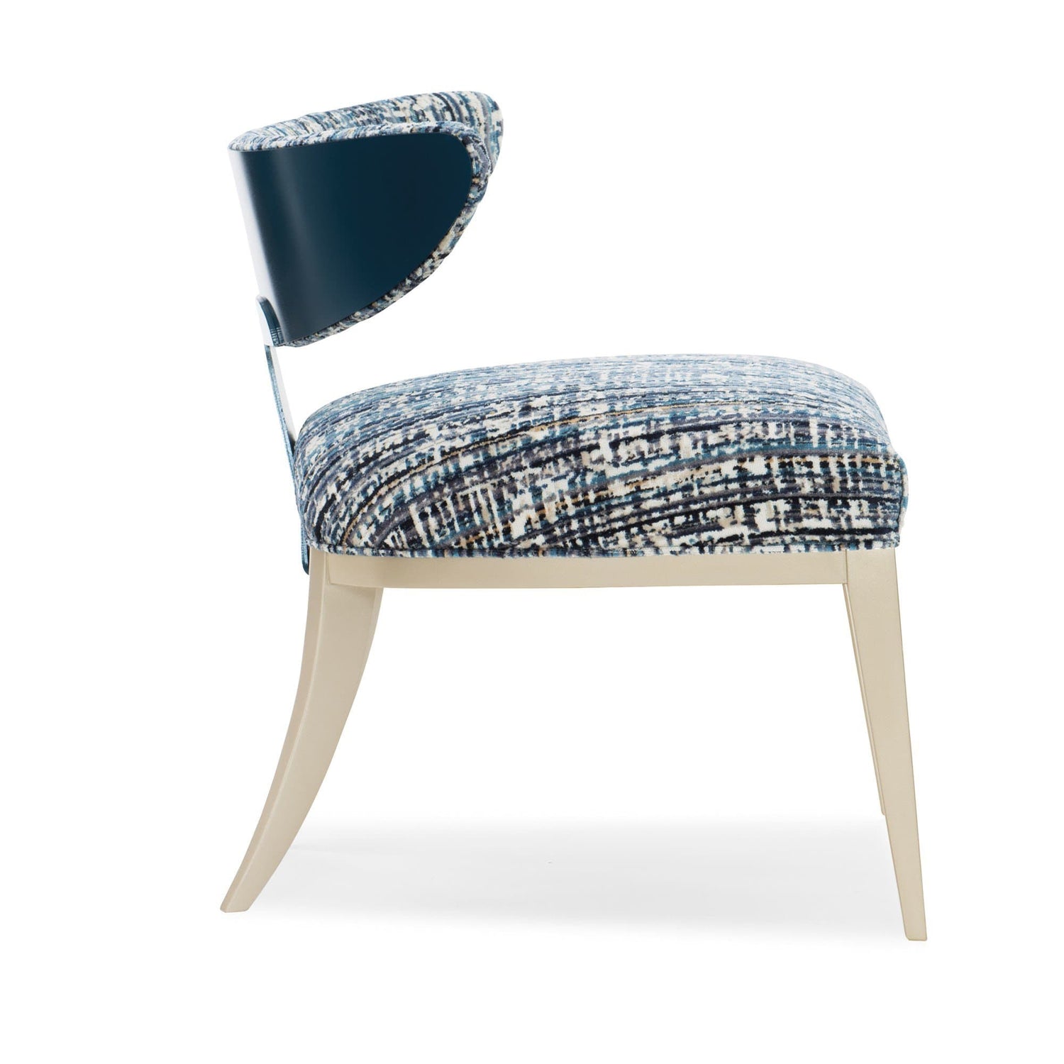 Caracole Half Moon Chair – Meadow Blu