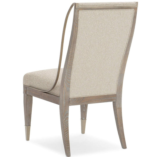 Caracole Open Arms Side Chair – Meadow Blu