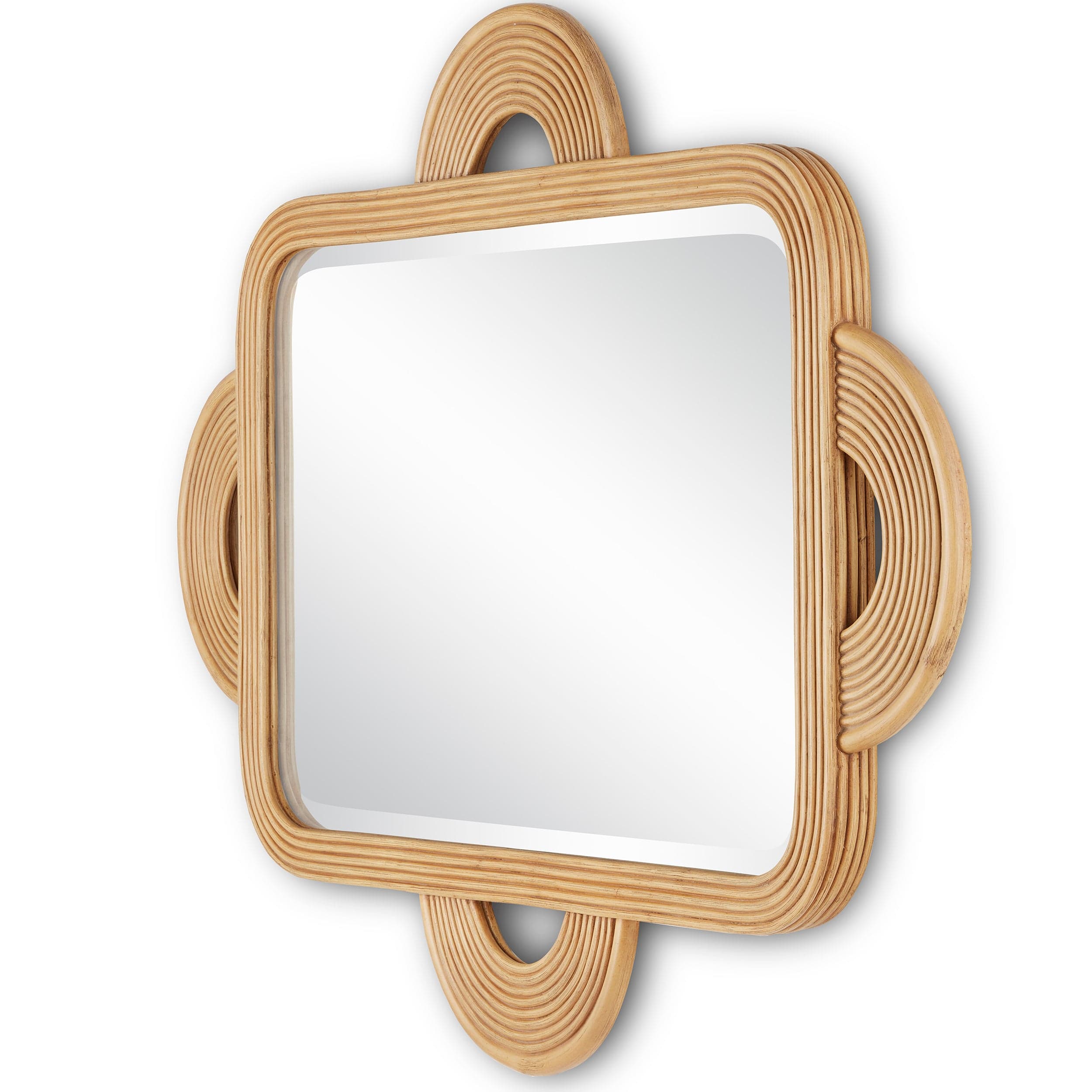 Currey & Company Santos Rectangular Mirror – Meadow Blu