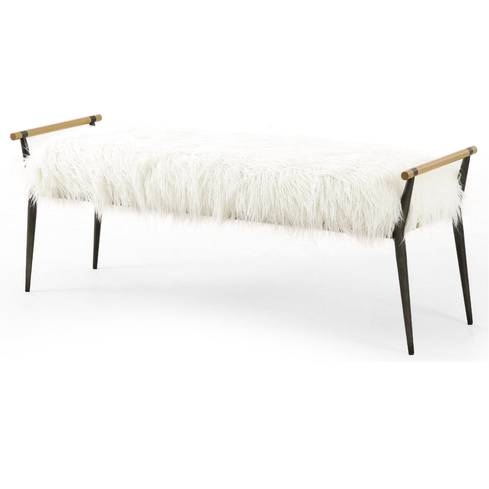 Four Hands Charlotte Bench – Meadow Blu
