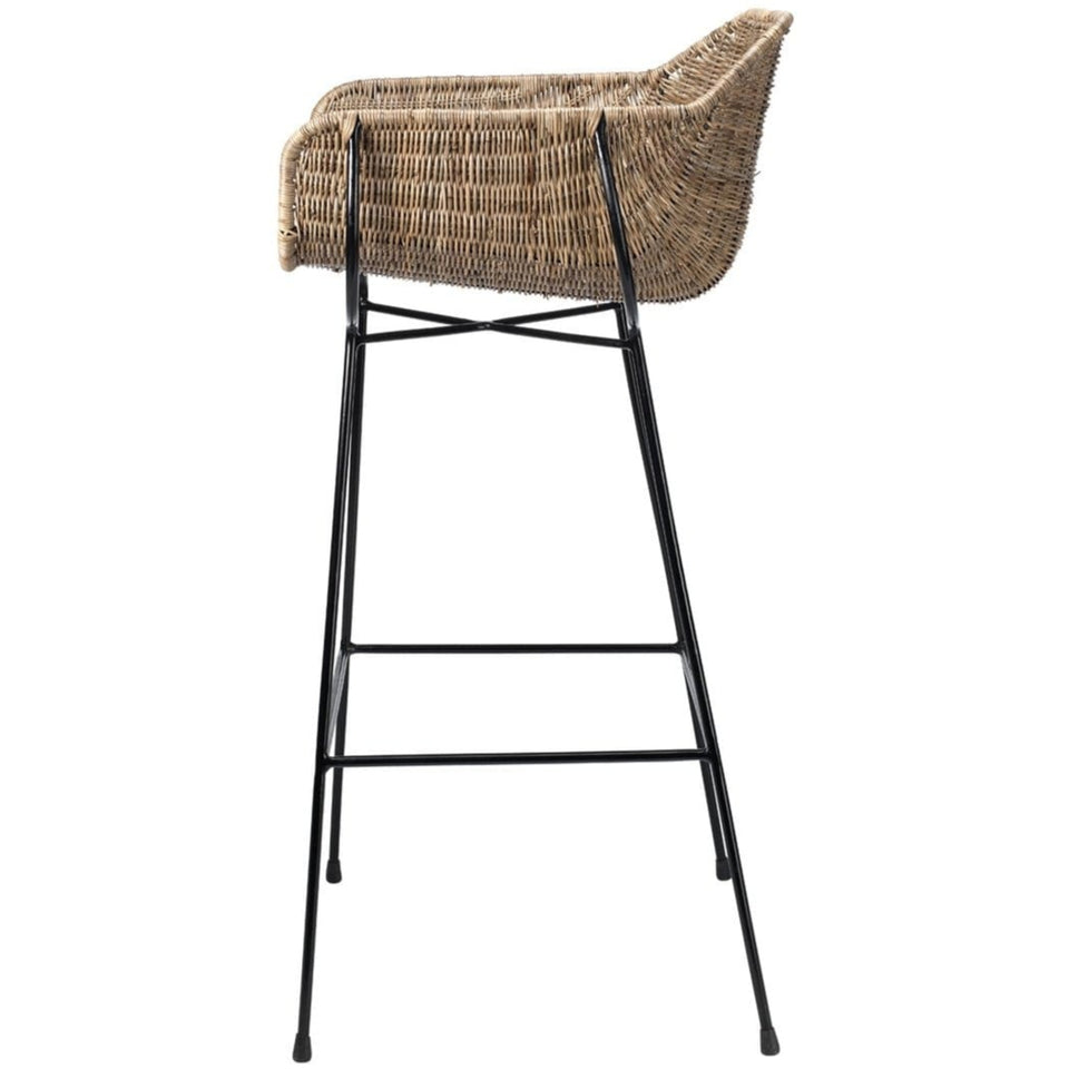 Jamie Young Co. Nusa Bar & Counter Stool - Rattan/Steel – Meadow Blu
