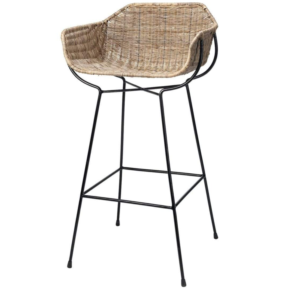 Jamie Young Co. Nusa Bar & Counter Stool - Rattan/Steel – Meadow Blu