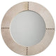 Round Cross Stitch Mirror - Buff Leather – Meadow Blu