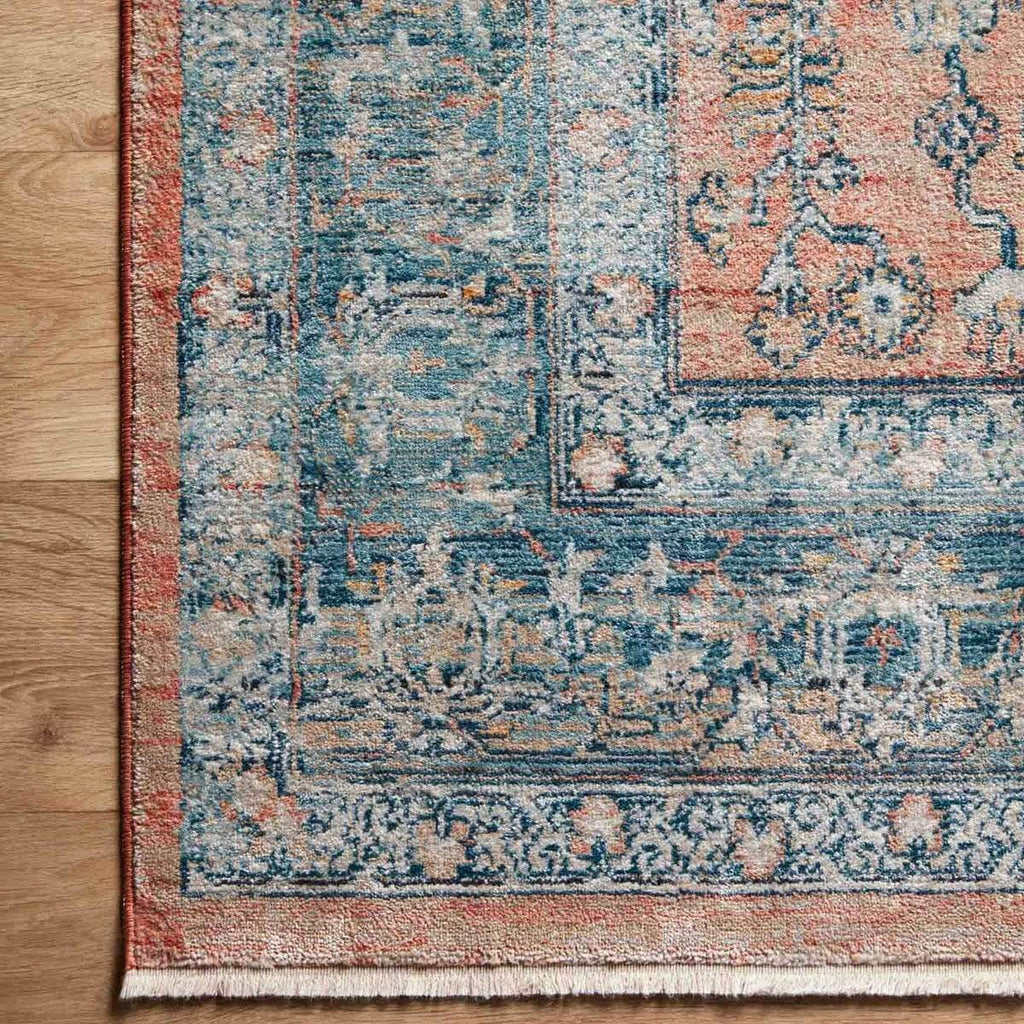 Loloi Magnolia Home Elise Rug - Coral/Blue – Meadow Blu