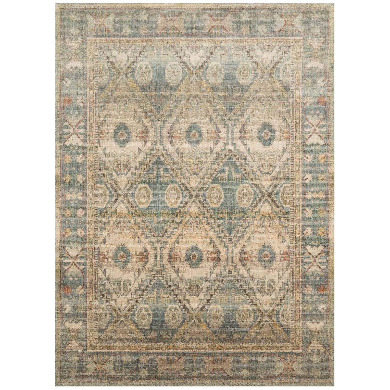 Loloi Magnolia Home Linnea Rug - Natural/Sky – Meadow Blu