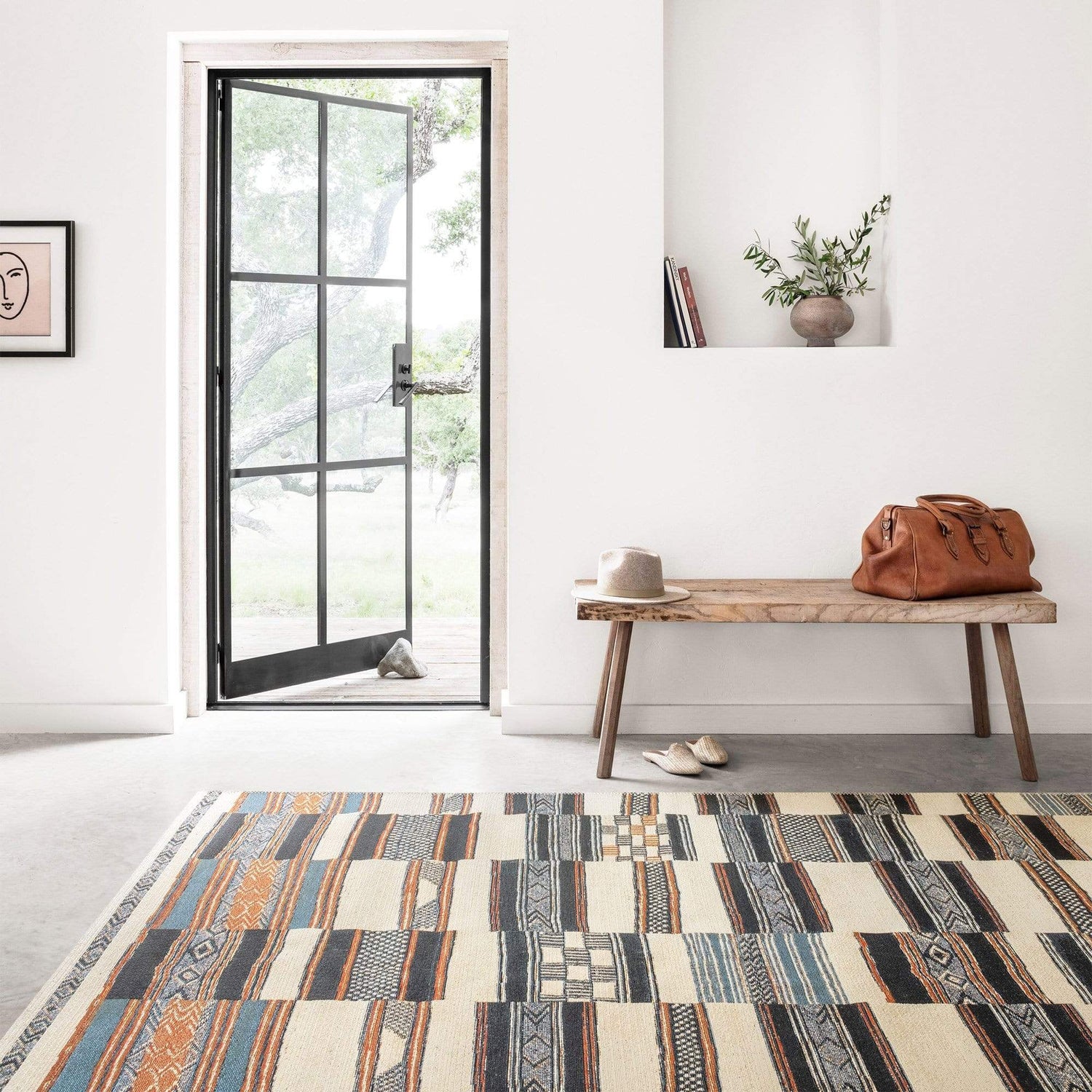 Loloi Mika Indoor/Outdoor Rug - Ivory/Multi – Meadow Blu