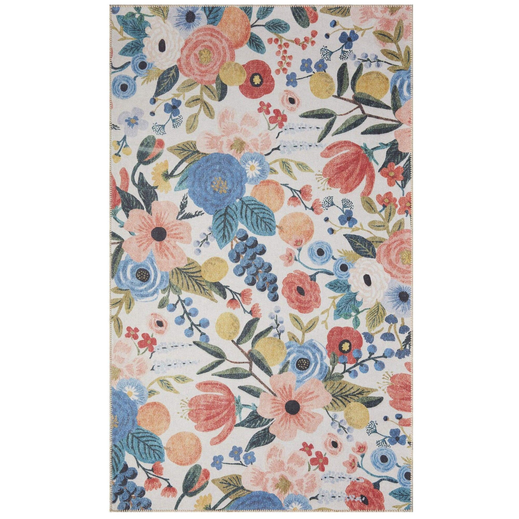 Loloi Rifle Paper Co. Atelier Rug - Garden Party Multi – Meadow Blu
