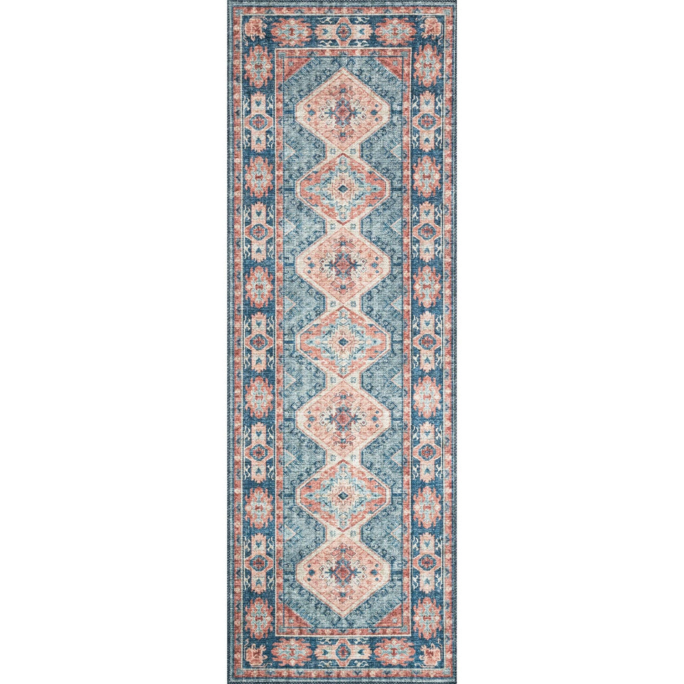 Loloi Skye Rug - Turquoise/Terracotta – Meadow Blu