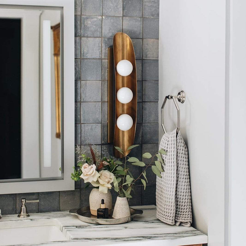 Martyn Lawrence Bullard Hopper Triple Sconce – Meadow Blu