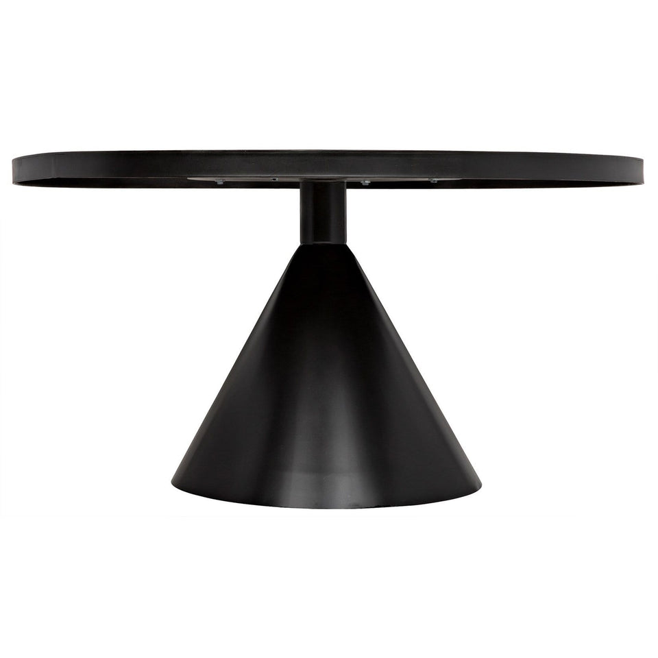 Noir Cone Dining Table - Metal – Meadow Blu