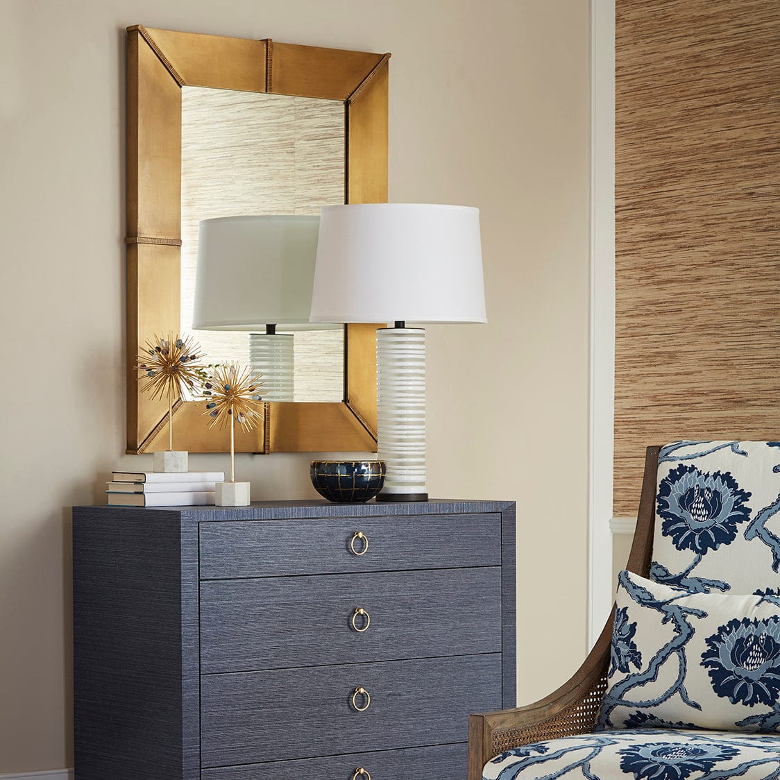 Villa & House Brea Mirror – Meadow Blu