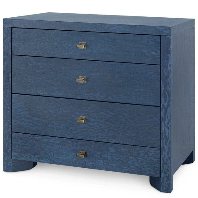 Lugano 4-Drawer Side Table – Meadow Blu