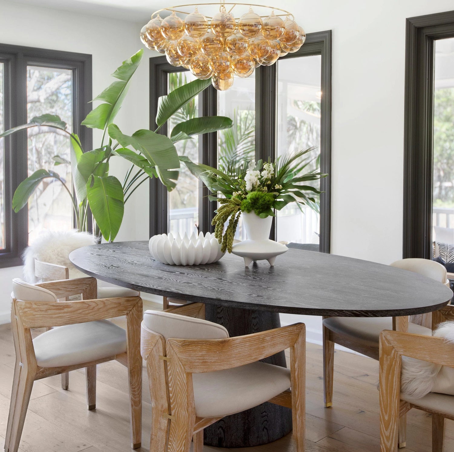 Worlds Away Jefferson Dining Table – Meadow Blu